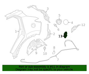 2018-2023 Nissan Kicks Quarter Panel Vent 76804-4CL0A | AutoNationParts.com