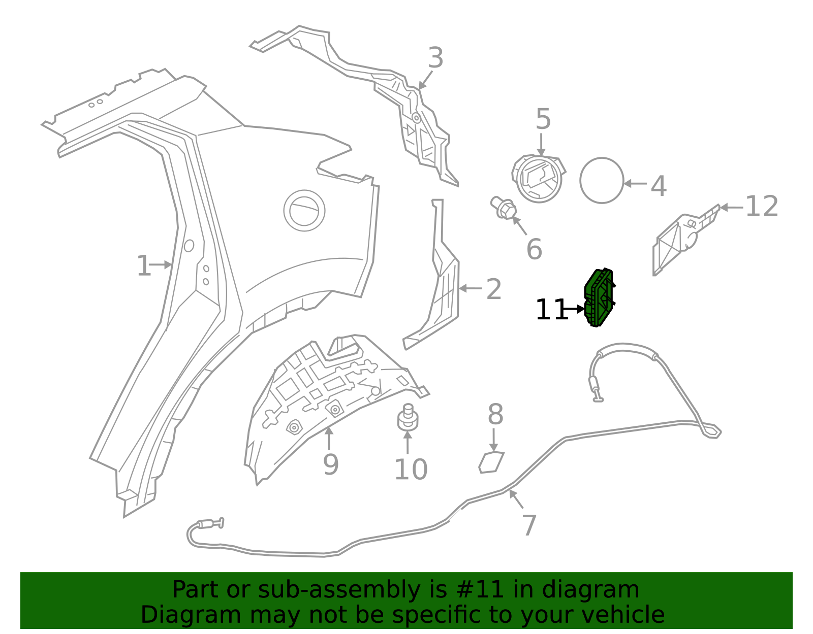 2018-2024 Nissan Kicks Pressure Vent 76804-4CL0A | OEM Parts Online