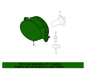 Genuine Fog Lamp Assembly for 2007-2012 Mercedes-Benz Part# 204-820-22 ...