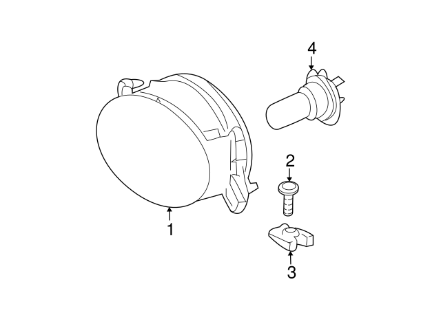 204-820-22-56 - Fog Lamp Assembly 2007-2012 Mercedes-Benz | Mercedes ...