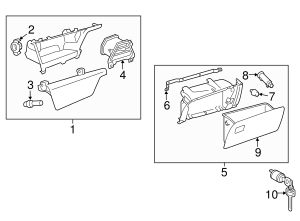 55045-08030-E0 - Glove Box Assembly - 2015-2020 Toyota Sienna | OEM ...
