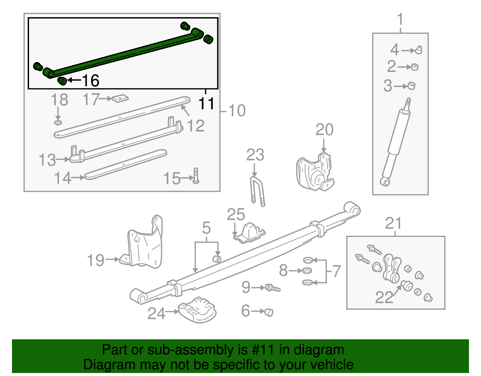 2000-2004 Toyota Tundra Leaf Spring 48031-0C040 | Retail Performance ...