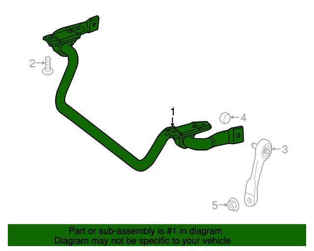 205-323-09-65 - Stabilizer Bar 2015-2023 Mercedes-Benz | Mercedes-Benz ...
