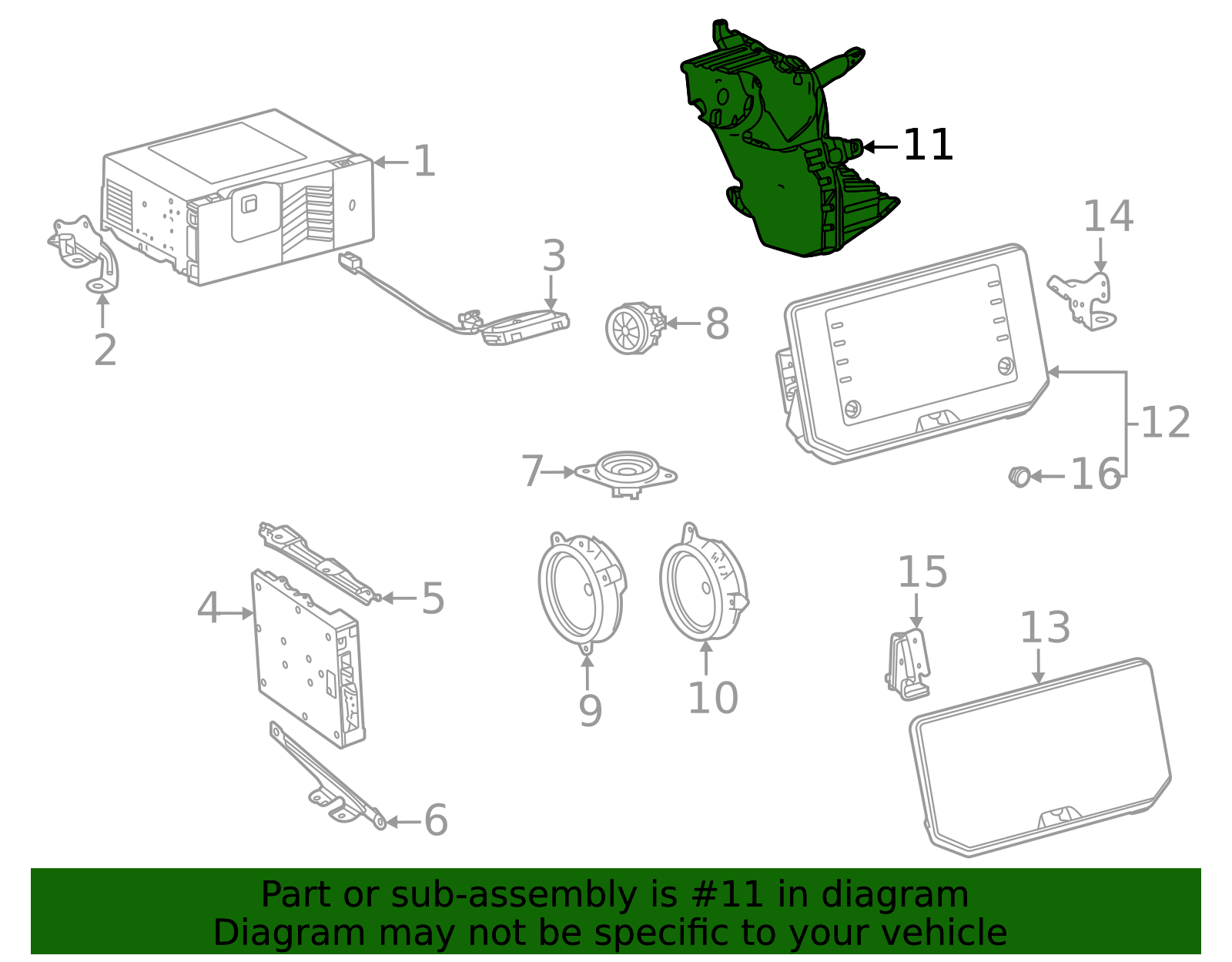 2021-2024 Toyota Venza Speaker 86150-48070 | Toyota Parts Center