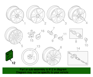 83A-071-455 - Wheel Lock Kit 2009-2025 Audi | Audi Parts Store