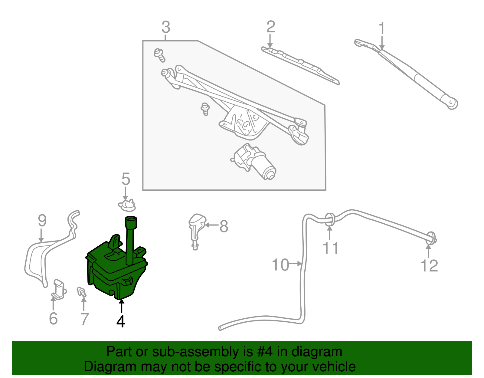 5L2Z-17618-CA - Washer Reservoir 2002-2005 Ford | Group 1 Auto Parts