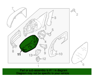 2018-2023 Volkswagen Door Mirror Cap 3CN-857-578-A-9B9 ...