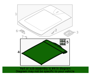 2020-2023 Land Rover Range Rover Evoque Sunroof Cover LR137410 ...