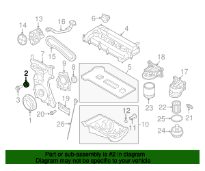 2006-2021 Ford Crankshaft Pulley Washer 1S7Z-6378-AA | GetOEMParts.com