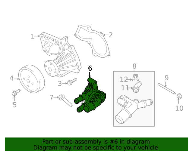 Genuine OEM Ford - Thermostat Unit PV4Z-8592-B | OEM Ford Parts ...