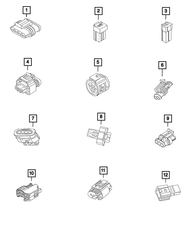 2014-2021 Mopar Electrical Connector 68127181AA | My Mopar Parts