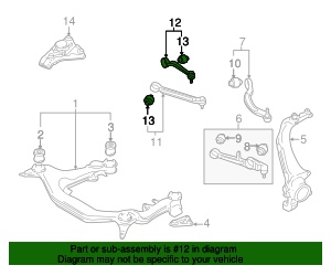 1998-2000 Volkswagen Passat Rear Upper Control Arm 4D0-407-510-J | OEM ...