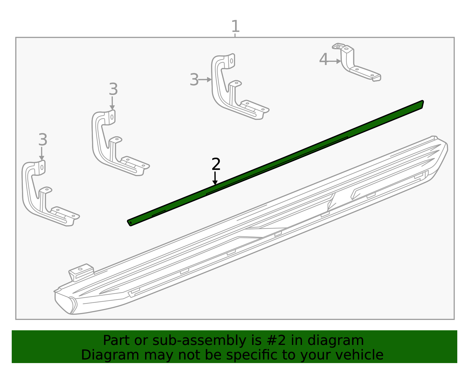 2021-2024 GM Black Assist Step Insert 84447248 | GM Parts Center