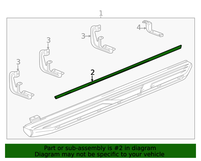 84447249 - Chrome Assist Step Insert 2021-2024 GM | AutoNationParts.com
