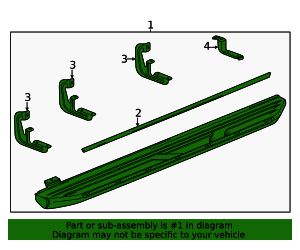 2021-2024 GM Chrome Passenger Side Assist Step 84809517 GM ...