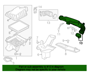 2013-2019 Chevrolet Duct Asm-A/Cl Otlt 13313804 | GM Parts Center