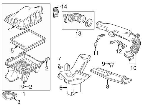 Air Intake for 2014 Chevrolet Impala | GM Parts Center