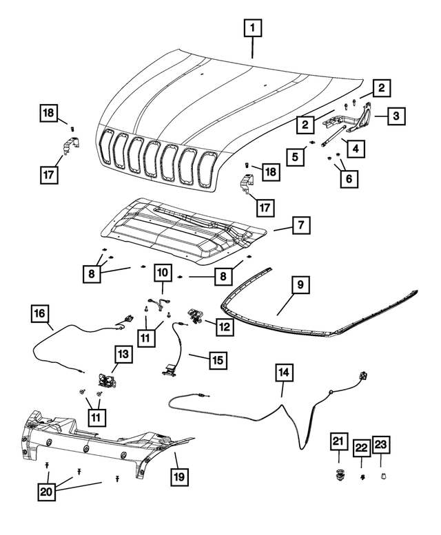 2014-2018 Jeep Cherokee Close Out Panel 68138372AH | Mopar eStore
