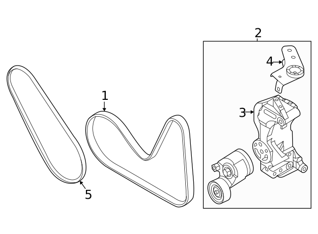 Genuine Serpentine Belt for 2021-2024 Hyundai | Part# 25212-2T000 ...