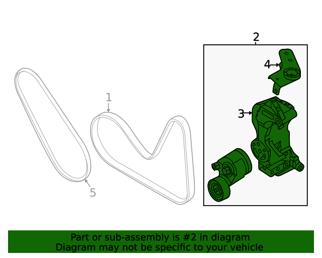 2021-2024 Genesis Serpentine Tensioner 25281-2T100 | OEM Parts Online