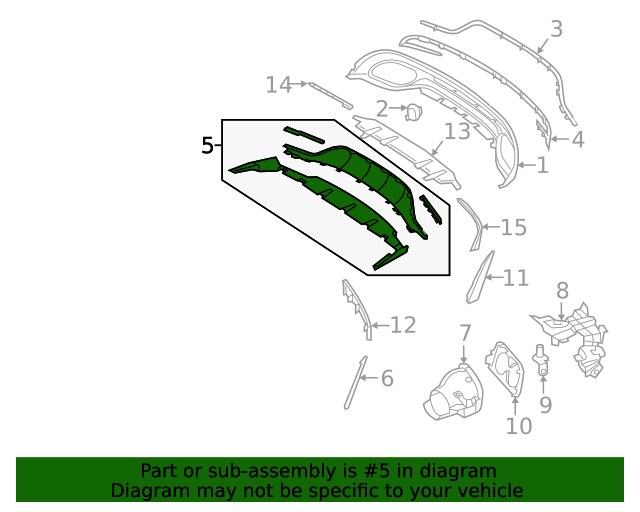 2019-2023 Mercedes-Benz Under Cover 205-880-41-04-64 | MB OEM Parts