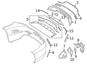 205-885-05-53 - Bumper Trim 2017-2023 Mercedes-Benz | AutoNationParts.com
