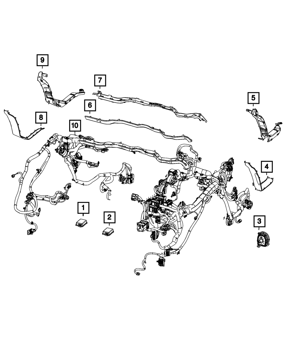 2022-2025 Mopar Wiring Trough 68547702AA | My Mopar Parts