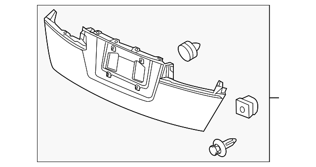 74895-TA5-A31ZA - Garnish Assembly Trunk (Lower) *B536P* (Royal Blue Pearl) - 2011 2012 Honda ...