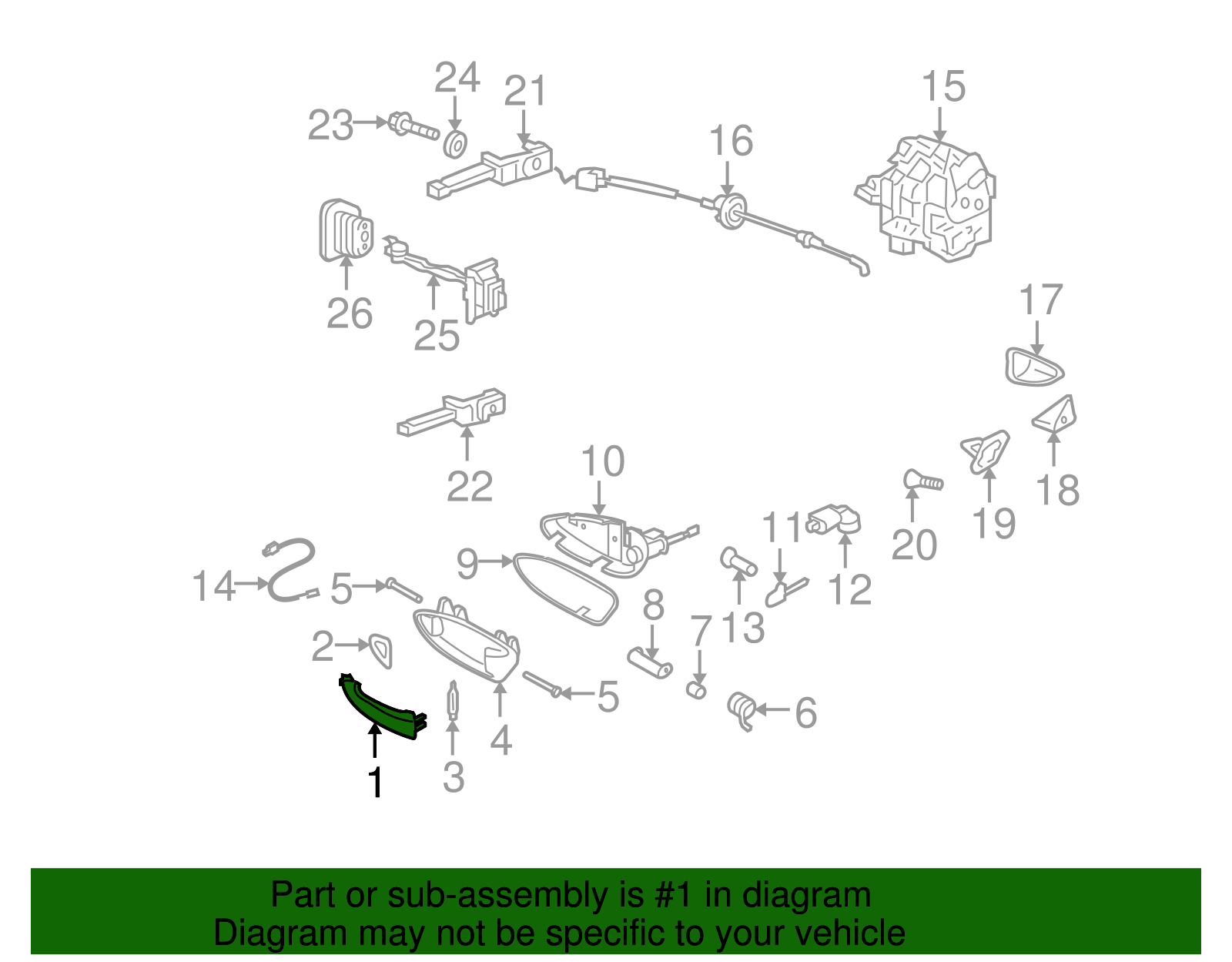 997-537-614-01 - High-Quality Exterior Door Handle for 2005-2013 ...