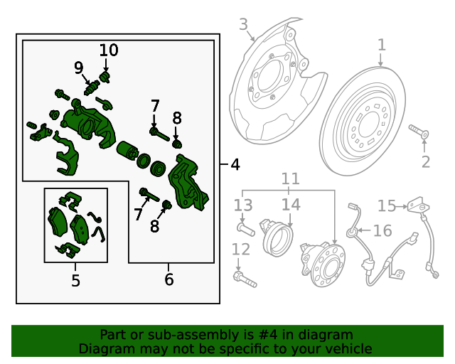 58230-K2300 - Disc Brake Kit 2020-2024 Hyundai Venue | AutoNationParts.com