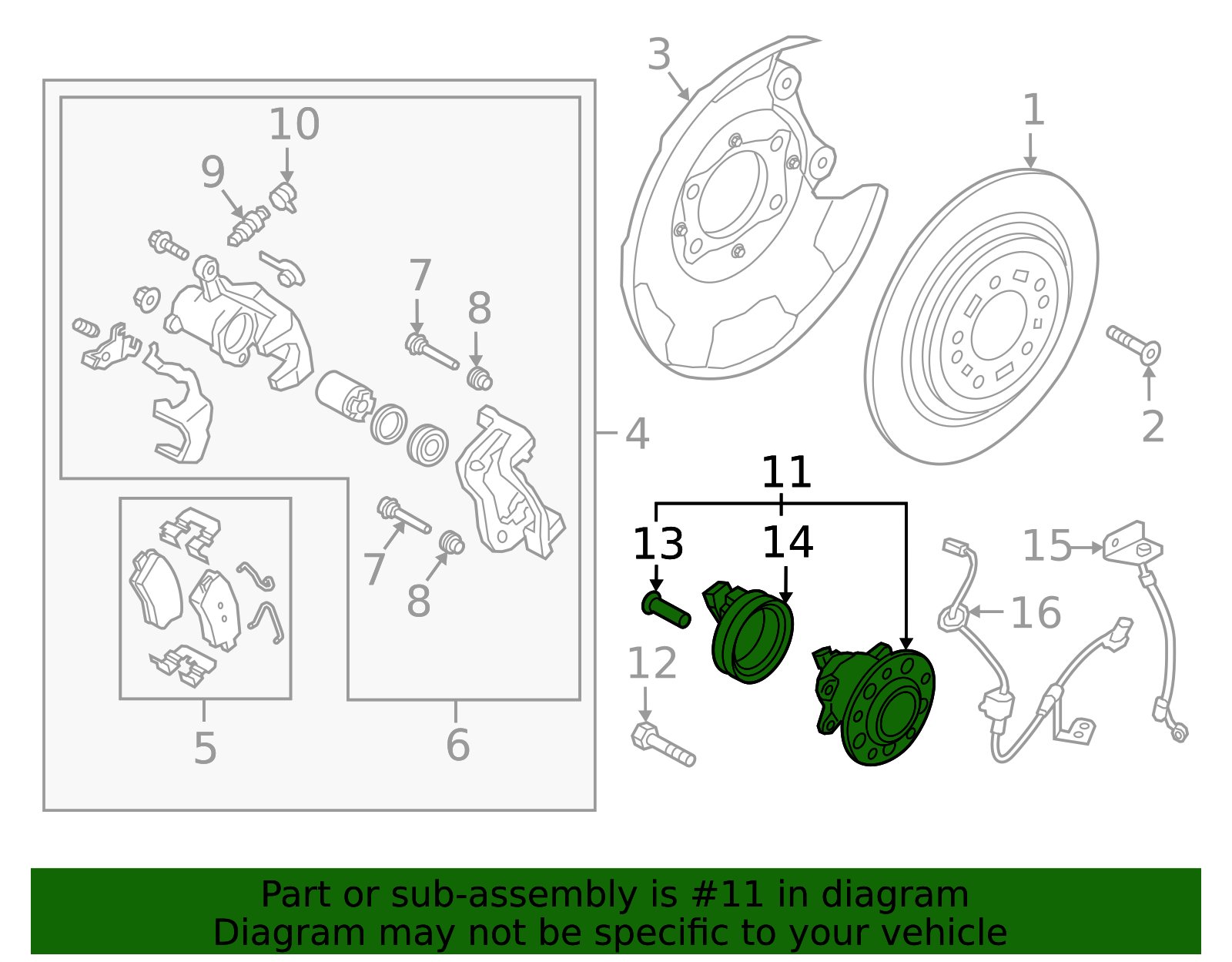 2020-2025 Hyundai Wheel Bearing And Hub Assembly 52730-K2000 ...