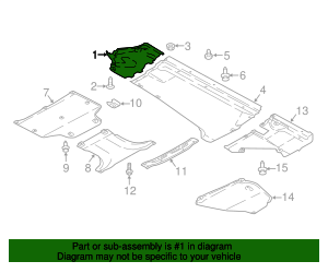 2018-2024 Audi Front Shield 80A-825-201 | Audi USA Parts