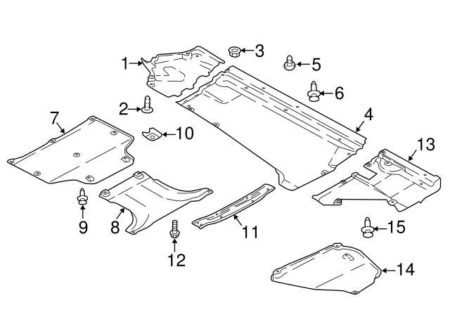 2018-2024 Audi Rear Shield 80A-825-311-D | Audi USA Parts