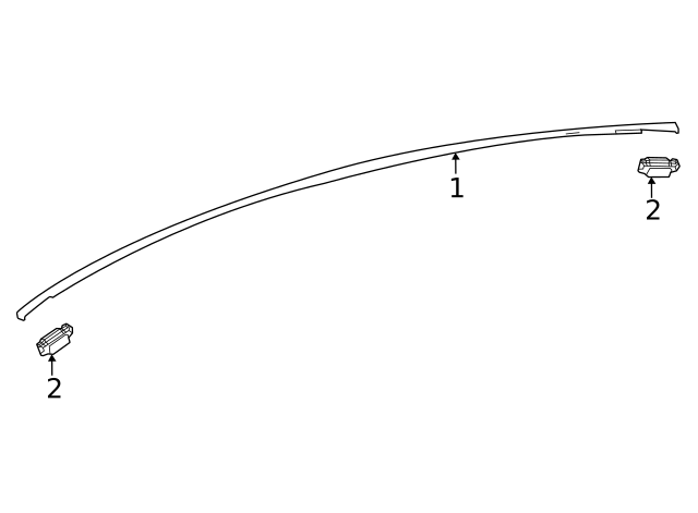 75561-52050 - Drip Molding Retainer - 2021-2023 Toyota Mirai | OEM ...