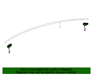 2021-2024 Toyota Drip Molding Clip 75561-52050 | Toyota Parts Center