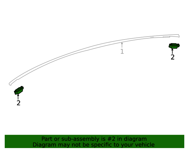 2021-2024 Toyota Drip Molding Clip 75561-52050 | Toyota Parts Center