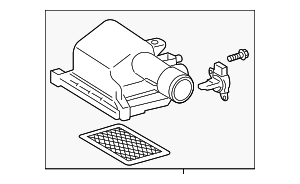 2012-2019 Toyota Prius C Air Cleaner Cover 17705-21180 | Toyota Parts ...