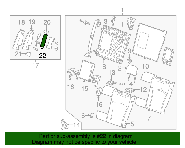 Rear Seat Air Bag - GM (23119182) | TascaParts.com