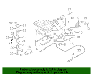 2000-2022 Nissan Fuel Injector O-Ring 16618-5M100 | Nissan Parts Plus