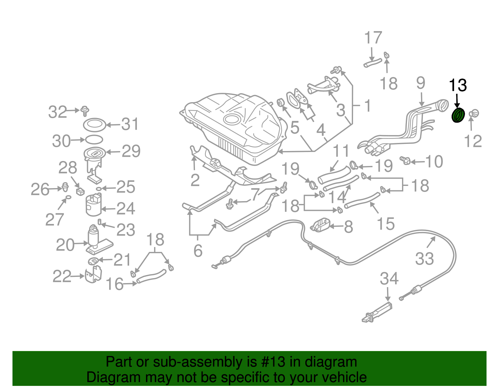 2003-2011 Nissan Fuel Cap 17251-8U60B | Temecula Nissan Parts