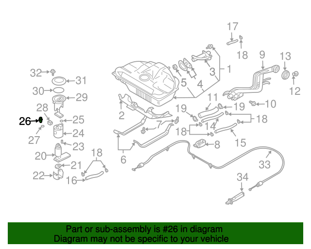 22670-5L32B - Fuel Pressure Regulator 2000-2006 Nissan | Nissan Parts ...