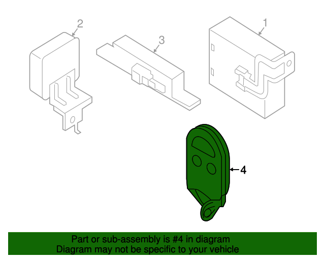 285E3-9DJ3B - Transmitter 2019-2022 Nissan Maxima | Nissan Parts ...