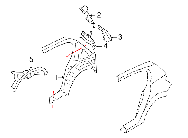 93180691 - OEM GM Extension Panel | GMPartsCenter.net | GM Parts Center