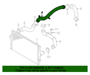2003-2009 Volvo Upper Pipe 8638967 | TascaParts.com