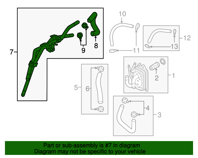 2017-2021 Hyundai Engine Coolant Pipe 97540-F2100 | AutoNationParts.com