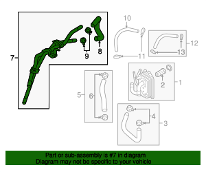Genuine Hose & Tube Assembly for 2017-2021 Hyundai | Part# 97540-F2100 ...