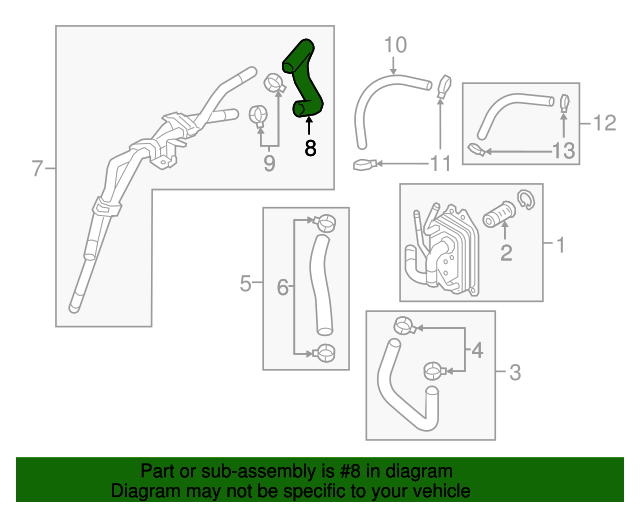 2017-2019 Hyundai Elantra Outlet Hose 97312-F3200 | QuirkParts