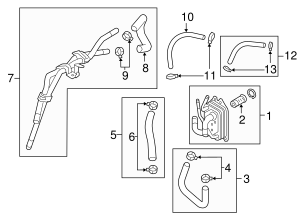 97312-F2600 - Engine Coolant Hose 2017-2021 Hyundai | AutoNationParts.com