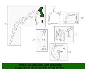 2017-2021 Hyundai Outlet Hose 97312-F2600 | OEM Parts Online