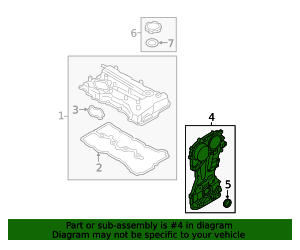 Hyundai - 21350-2S050 - Front Cover - 2022-2025 Hyundai | OEM Hyundai ...